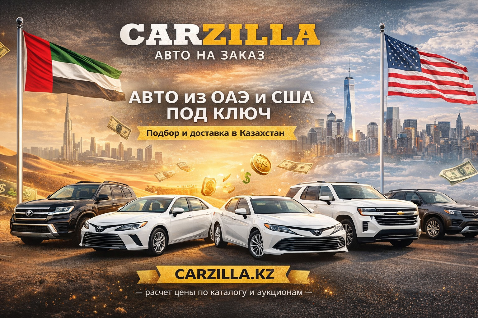 Carzilla.kz — Авто на заказ из ОАЭ и США в Казахстан | Цены под ключ